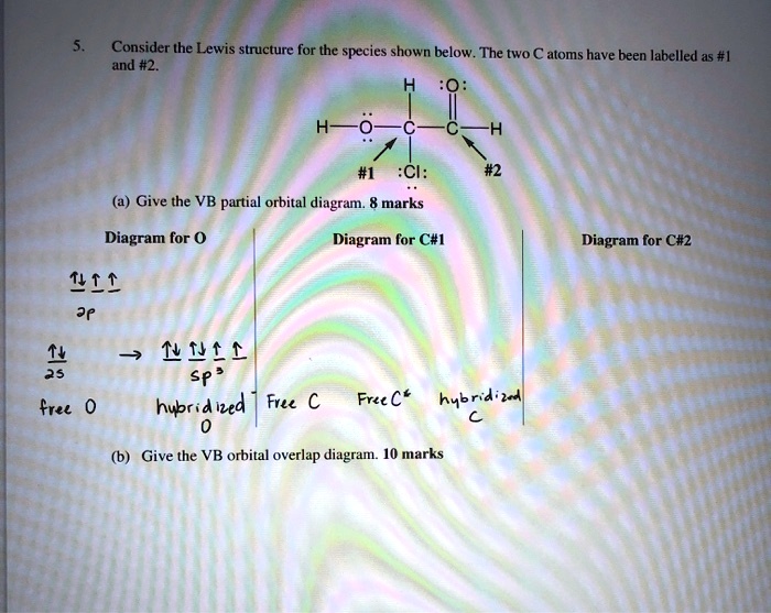 SOLVED: Consider the Lewis structure for the species shown below. The ...