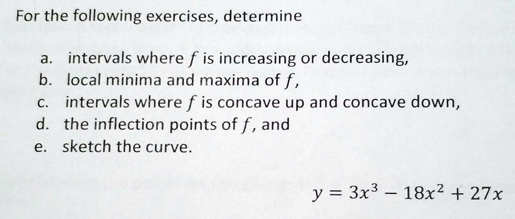 For the following exercises, determine a. intervals where f is ...