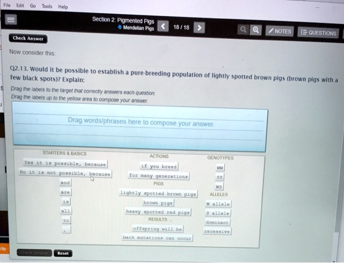 SOLVED: Title: Establishing a Pure Population of Lightly Spotted Brown ...