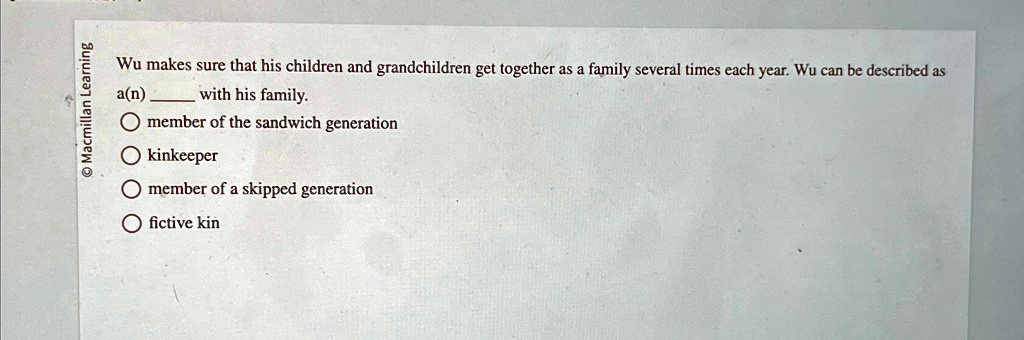 Wu makes sure that his children and grandchildren get together as a ...