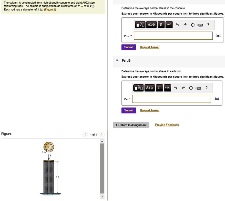the column is constructed from high strength concrete and eight a992 ...