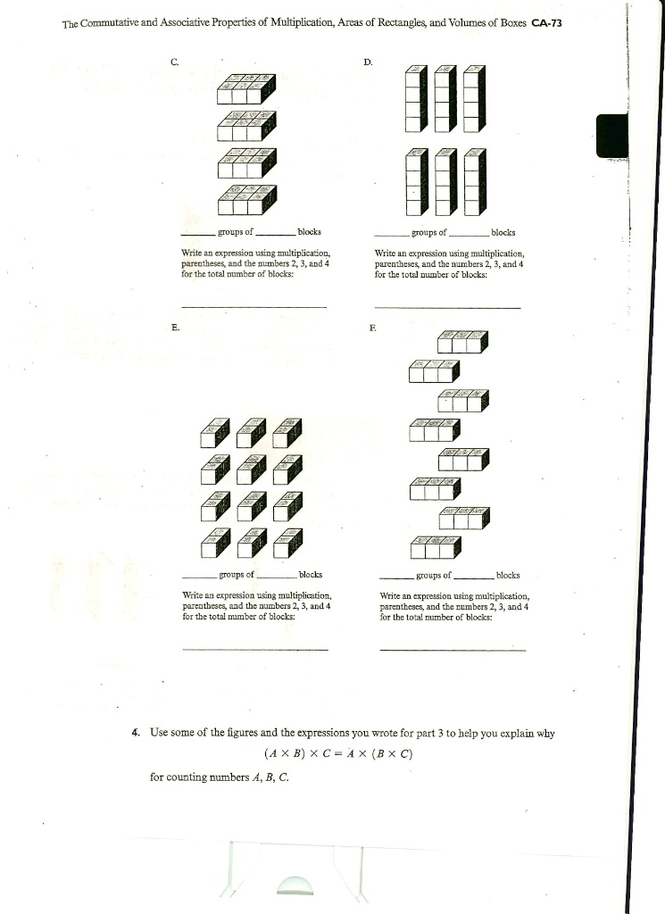 SOLVED: Thc Commutative and Associative Propcrties of Multiplication ...