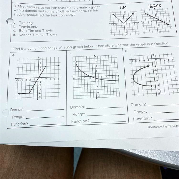 SOLVED: Any help, please? I don't understand. Mrs. Alvarez asked her ...