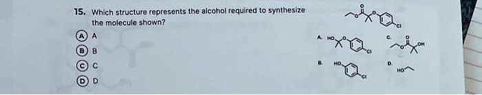 SOLVED: Which structure represents the cohol requlred synthesIze ...