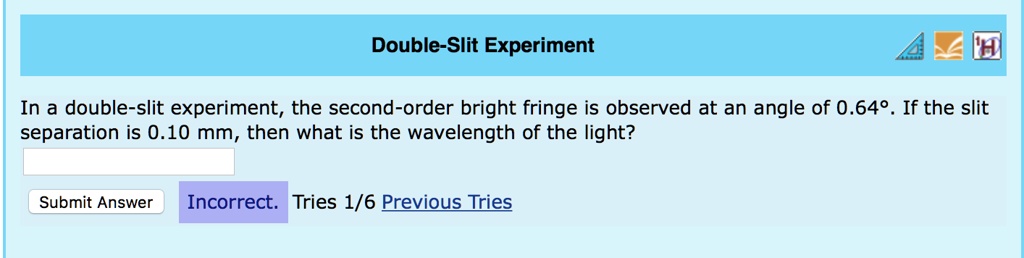 SOLVED: In a double-slit experiment, the second-order bright fringe is ...