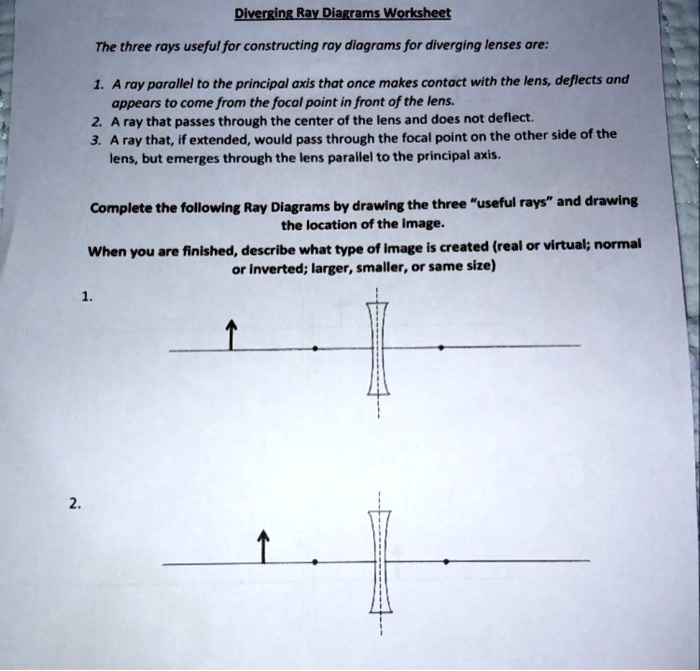 Pivereing ray diagrams worksheet the three rays useful for...