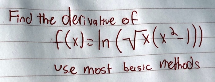 SOLVED: Find the derivative of f(x) = âˆš(6+x) using the most basic ...