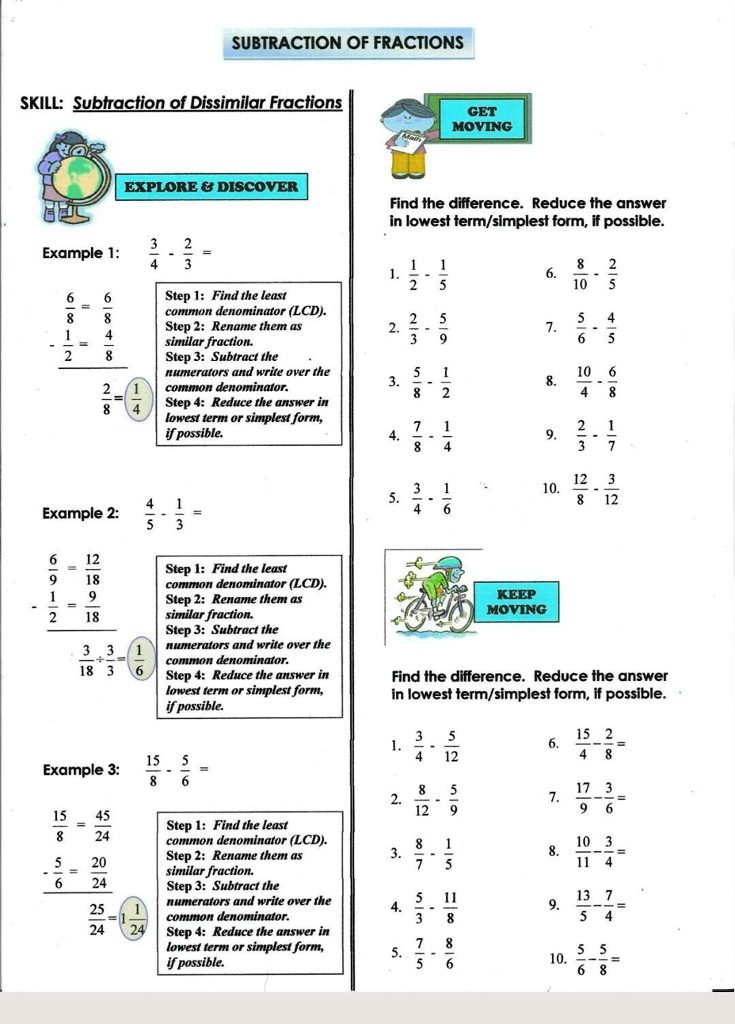 Reduce Fractions To Lowest Terms Examples