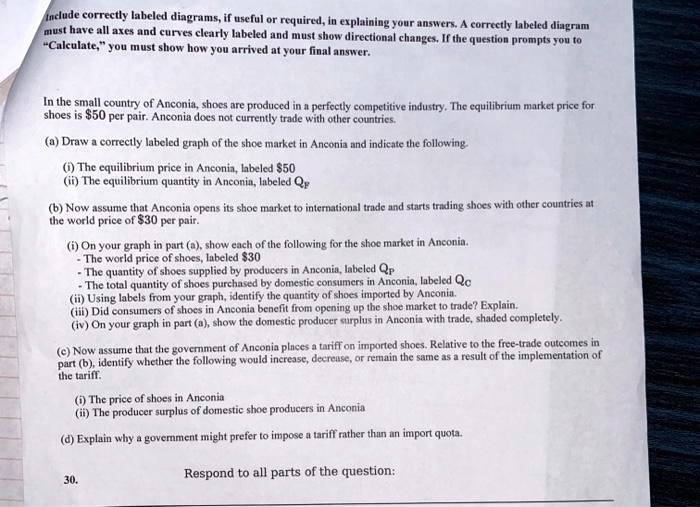 Include correctly labeled diagrams, if useful or required, in explaining your answers. A ...