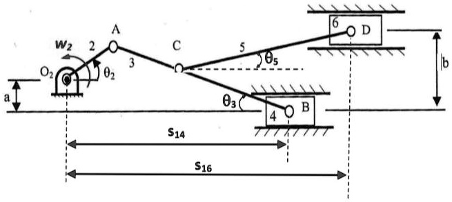 SOLVED: Considering the values given in the mechanism in the figure and ...