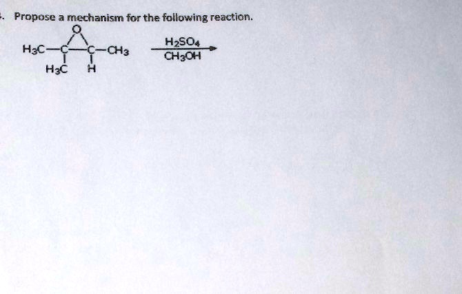 Propose a mechanism for the following reaction. H2SO4 H3C-C- C-CH3 ...