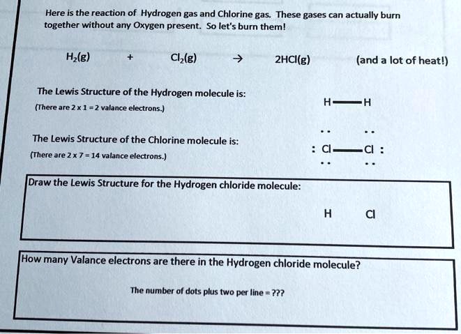 Here is the reaction of Hydrogen gas and Chlorine gas… - SolvedLib
