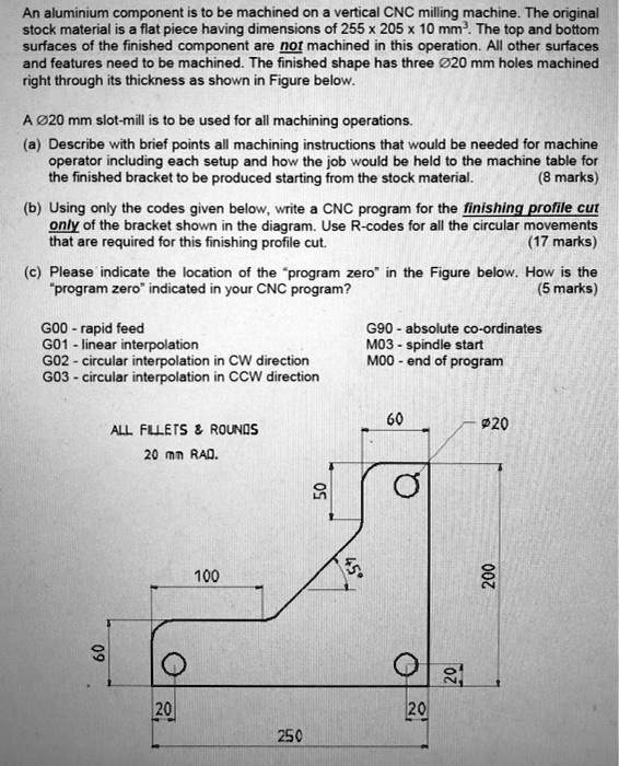 please use the values given and only use the codes given in the last ...