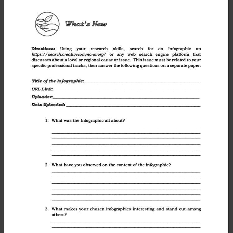 What's New Directions: Using your research skills, search for an ...