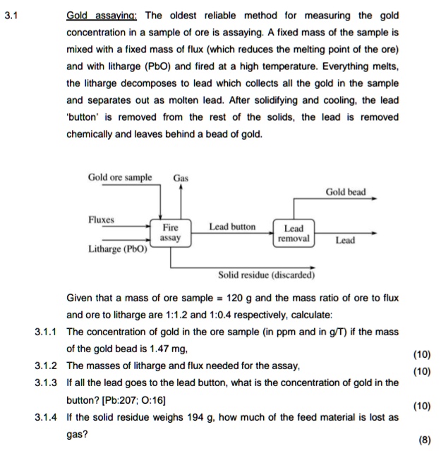 VIDEO solution: Gold assaying: The oldest reliable method for measuring ...