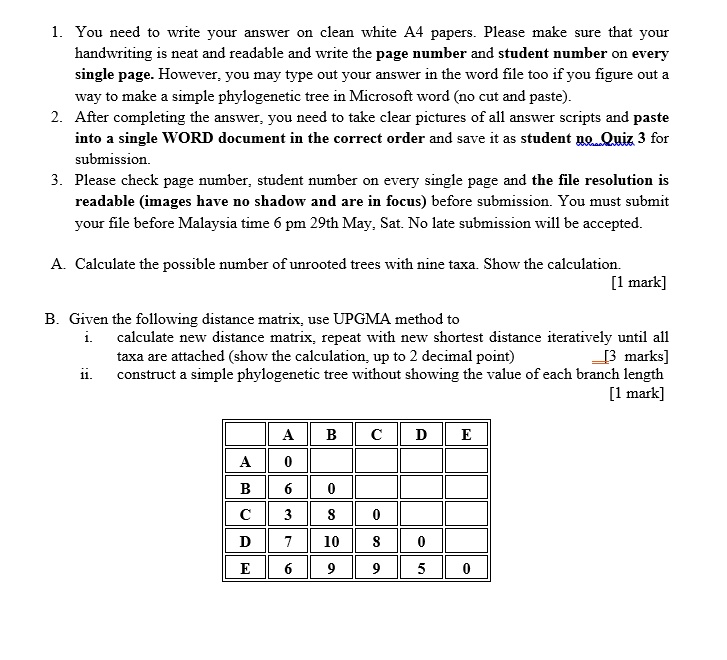 you need to write your answer on clean white papers please make sure ...