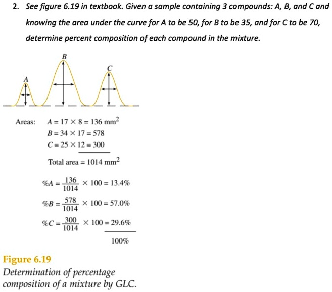 SOLVED: See figure 6.19 in textbook: Given a sample containing 3 ...