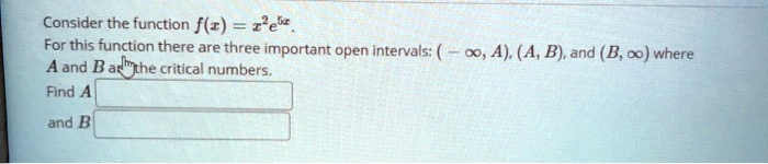 SOLVED:Consider the function f(s) = rle" For this function there are ...