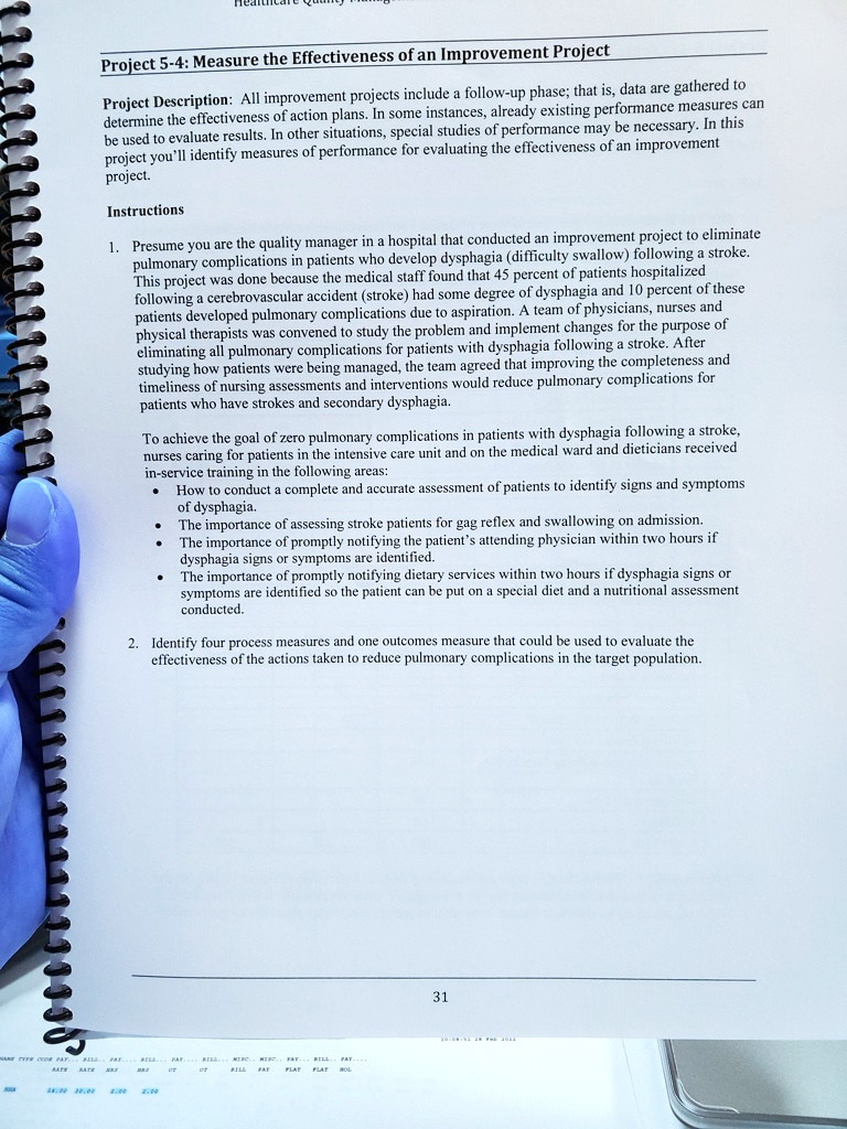 5-4: Measure the Effectiveness of an Improvement Project - Project ...