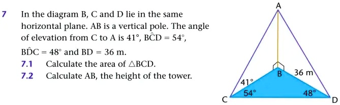 in the diagram b cand d lie in the same horizontal plane ab is a ...