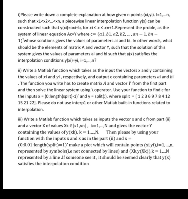 SOLVED:ilPlease write down complete explanation at how given n points ...