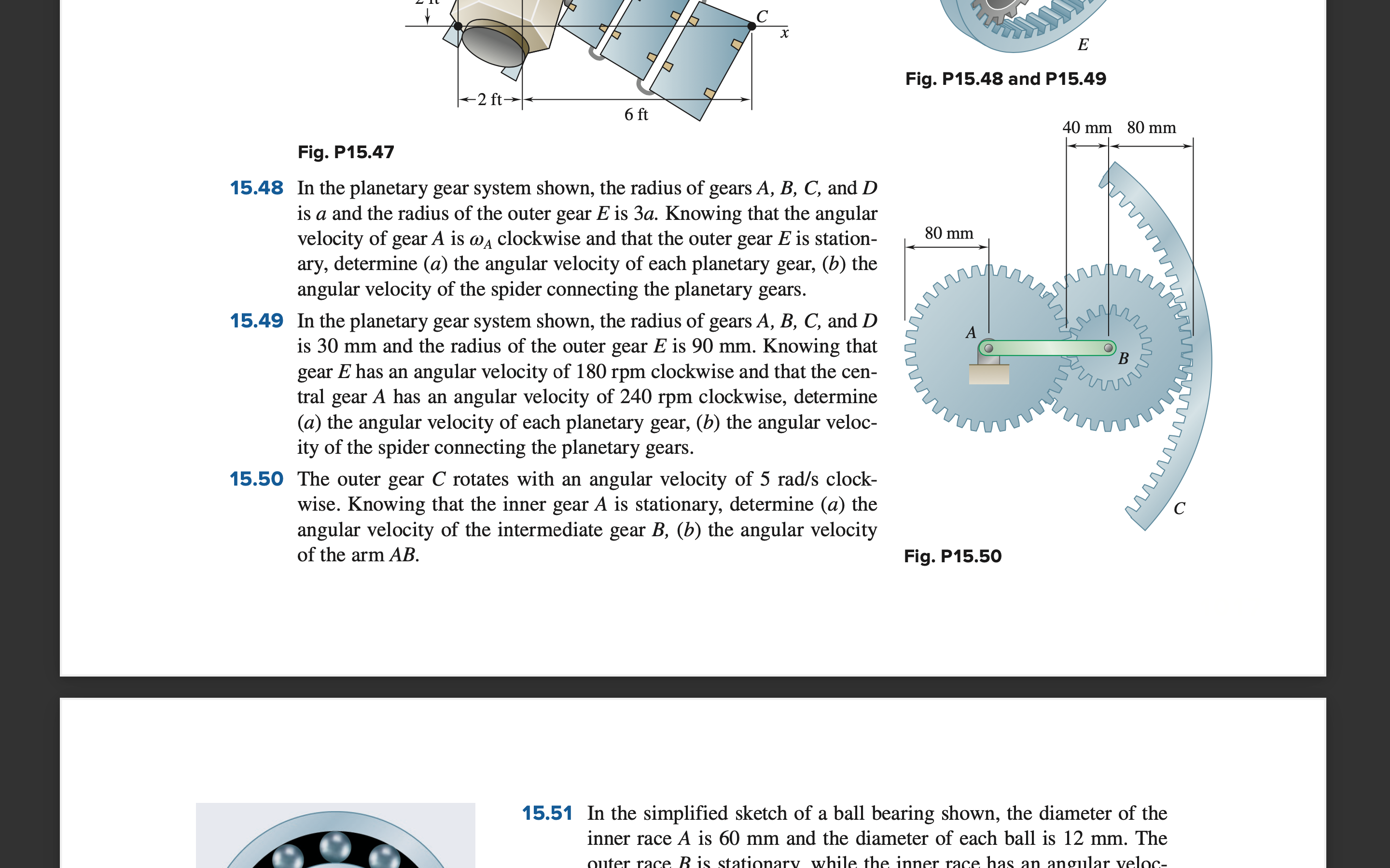 Fig. P15.48 and P15.49 Fig. P15.47 15.48 In the planetary...