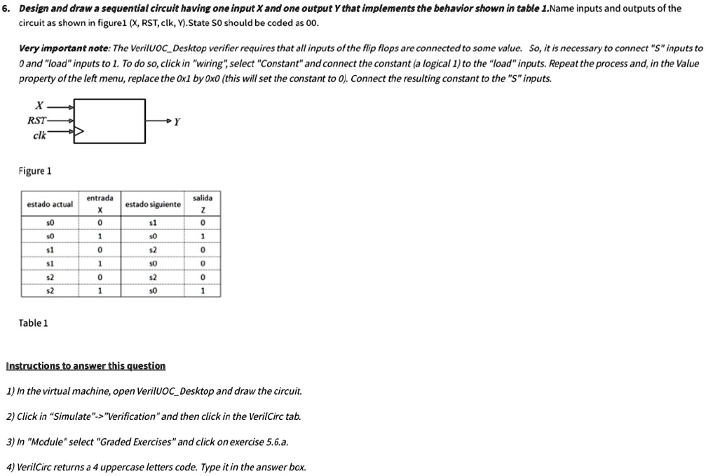 Design and draw a sequential circuit having one input X and one output Y that implements the ...