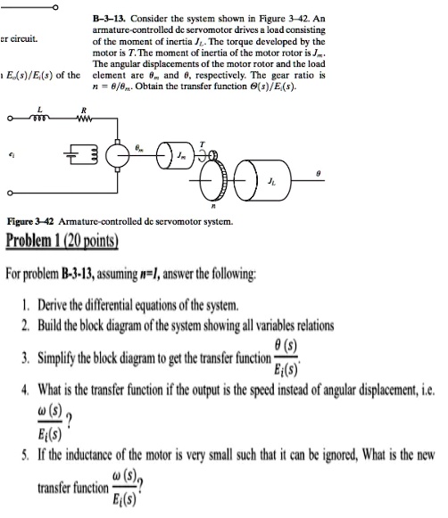 er circuit. B-3-13. Consider the system shown in Figure 3-42. An armature-controlled dc ...