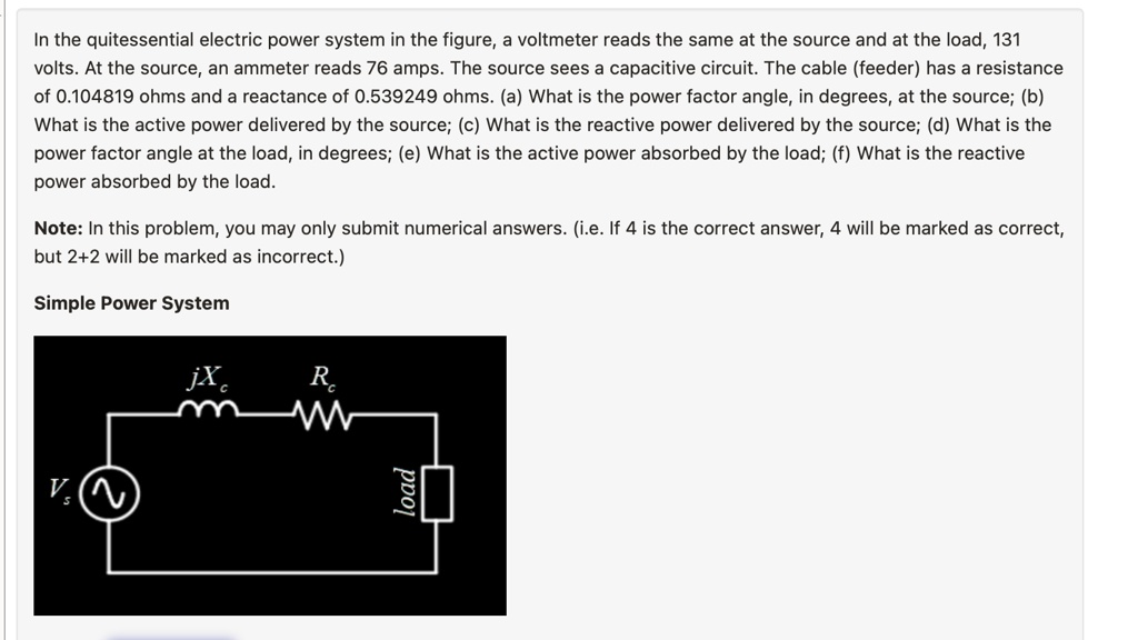 in the quintessential electric power system in the figure a voltmeter ...