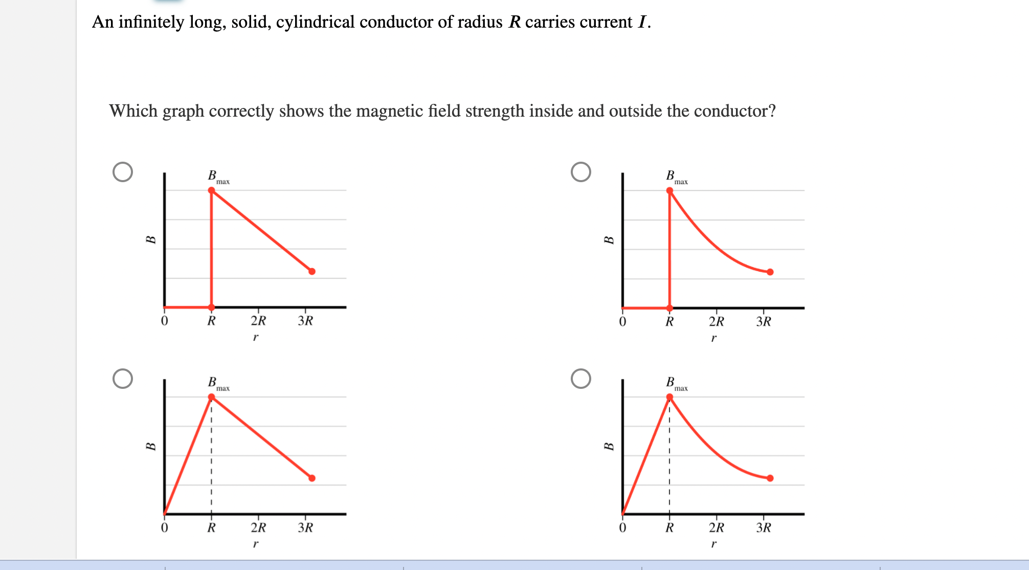 [GET ANSWER] An infinitely long, solid, cylindrical conductor of radius ...