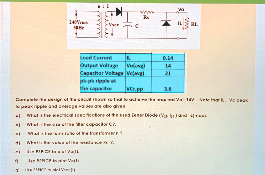 SOLVED: The text provided appears to be a mix of a table and questions related to a circuit ...