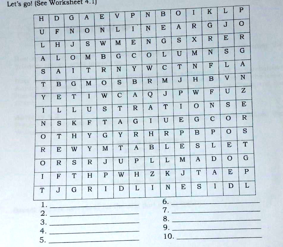 SOLVED: Encircle words that you can find in the puzzle below. They are ...