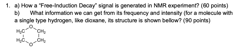 a how a free induction decay signal is generated in nmr experiment 60 ...