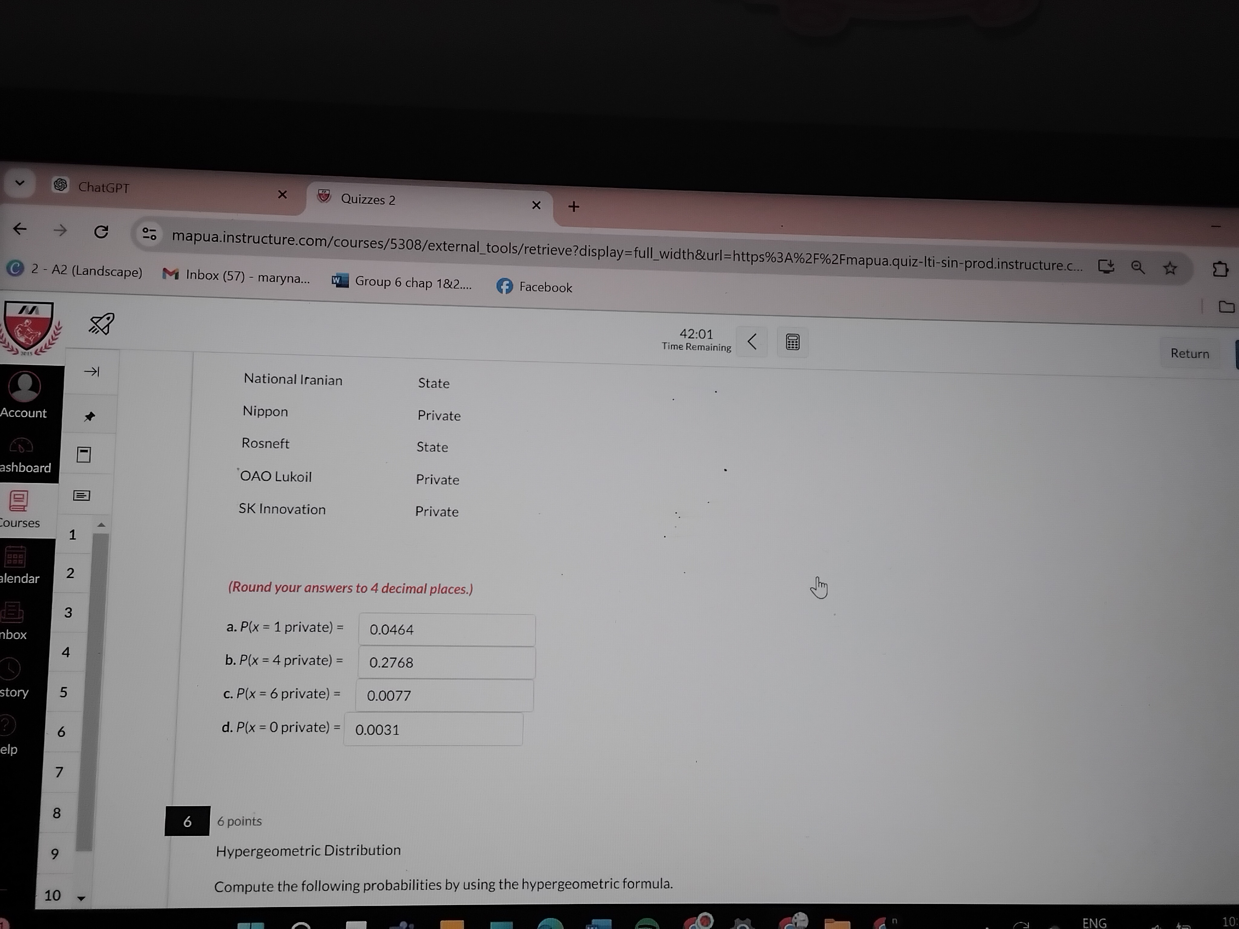 ChatGPT Quizzes 2 mapua.instructure.com/courses/5308/externaltools/retrieve?display=fullwidth ...