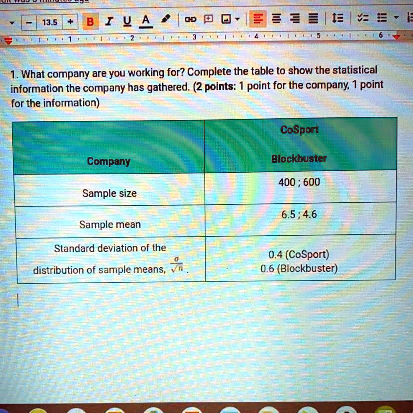 PLEASE HELP ME!! Creating a Data Model 2. To help evaluate the original ...