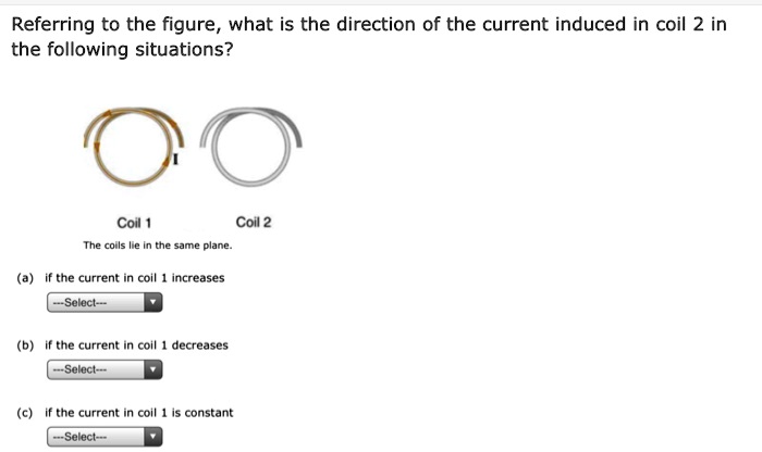 referring to the figure what is the direction of the current induced in ...