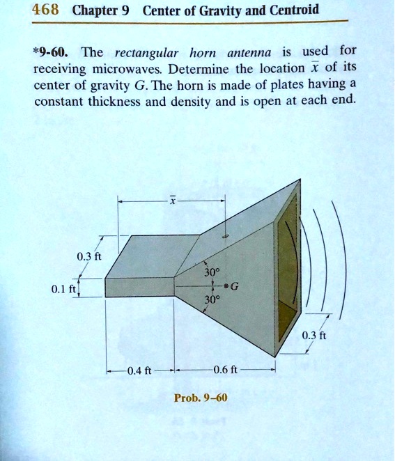 468 chapter 9 center of gravity and centroid 9 60 the rectangular horn ...