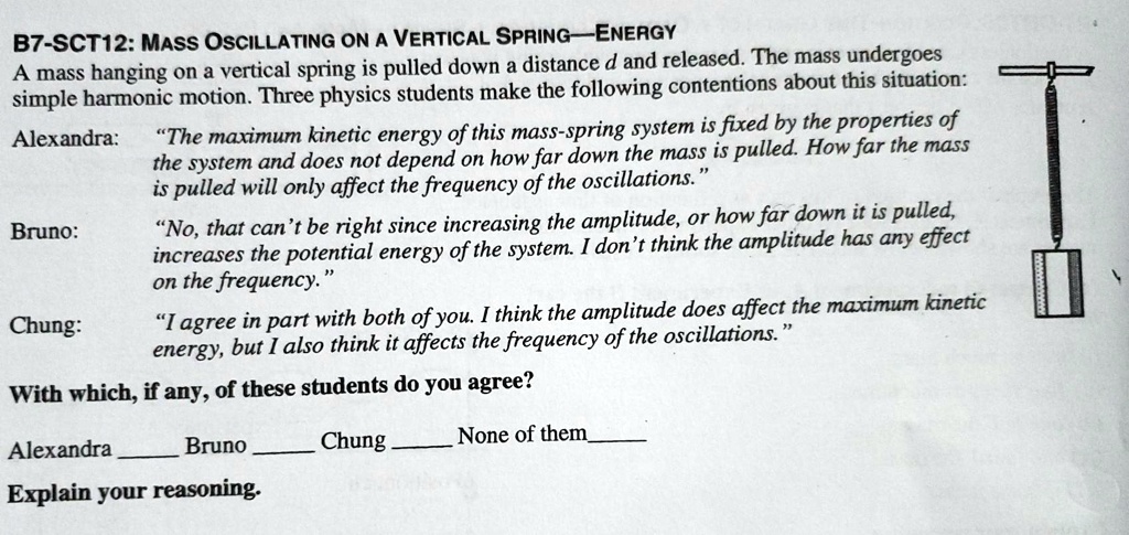 B7-SCT12: MASS OSCILLATING ON A VERTICAL SPRING-ENERGY A...