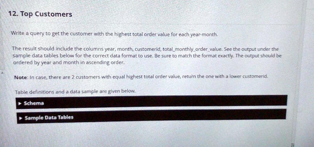 Solved Write The Code In Mysql 12 Top Customers Write A Query To Get The Customer With The