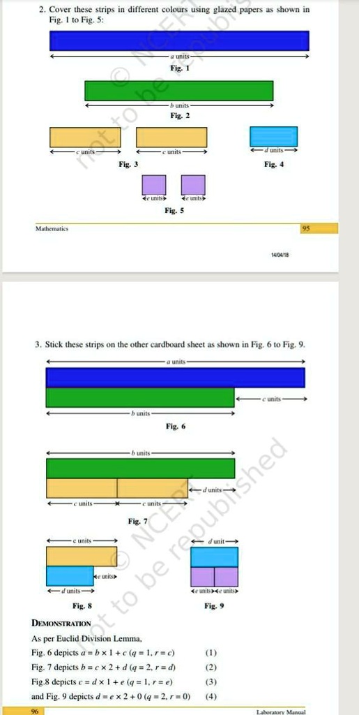 SOLVED: "on actual measurement ( in mm) a= b= c= d= e= so, HCF of and ...