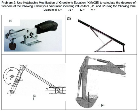 Problem 2: Use Kutzbach's Modification of Gruebler's Equation (KMoGE ...