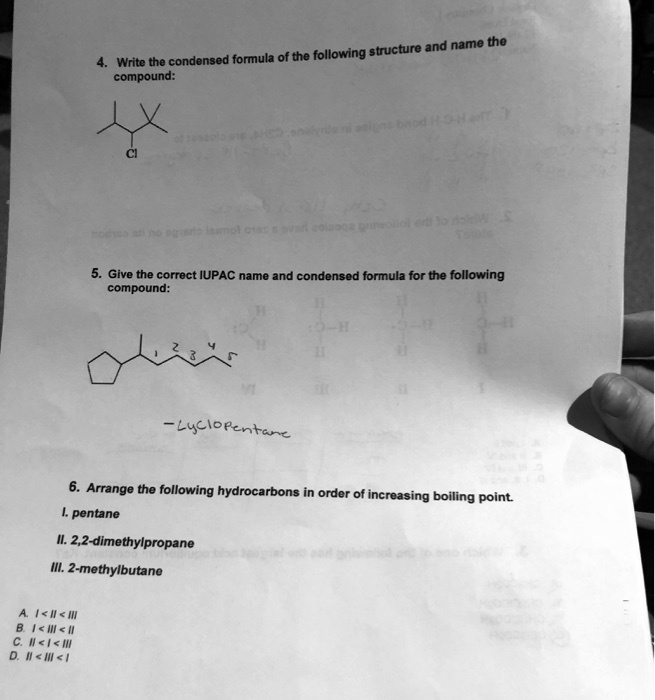 SOLVED: Text: Structure and Name the Compound Give the correct IUPAC ...