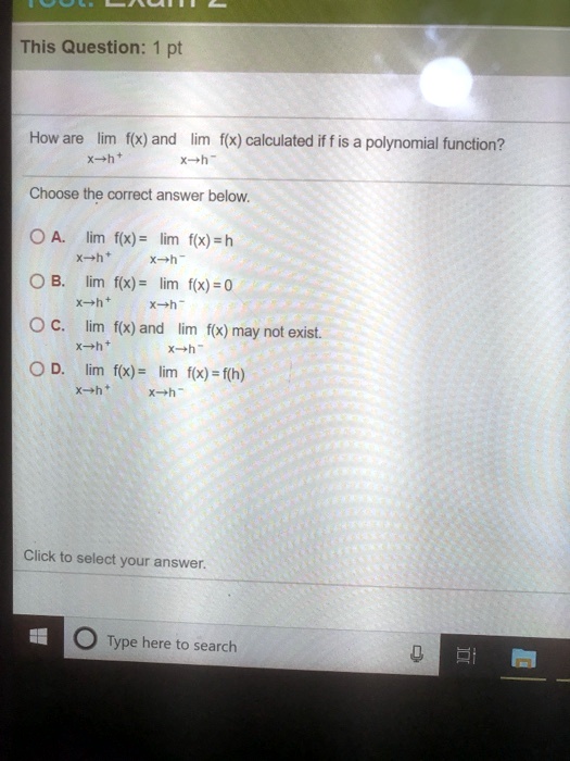 this question how are iim fx and lim fx calculated if f is a polynomial ...