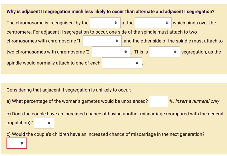 why is adjacent il segregation much less likely to occur than alternate ...