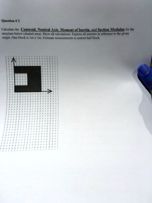 Question 2 Calculate The Centroid Neutral Axis Moment Of Inertia And Section Modulus For The