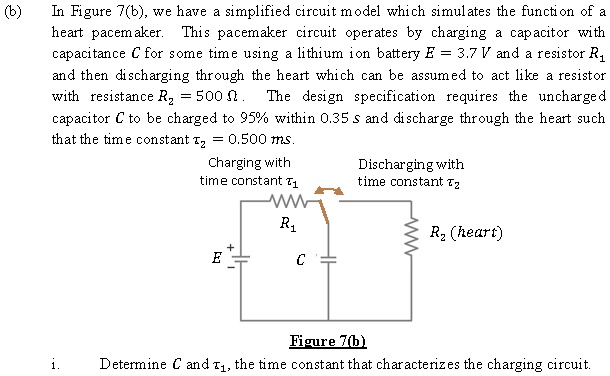SOLVED:Figure 7(b), we have simplified circuit model which simulates ...