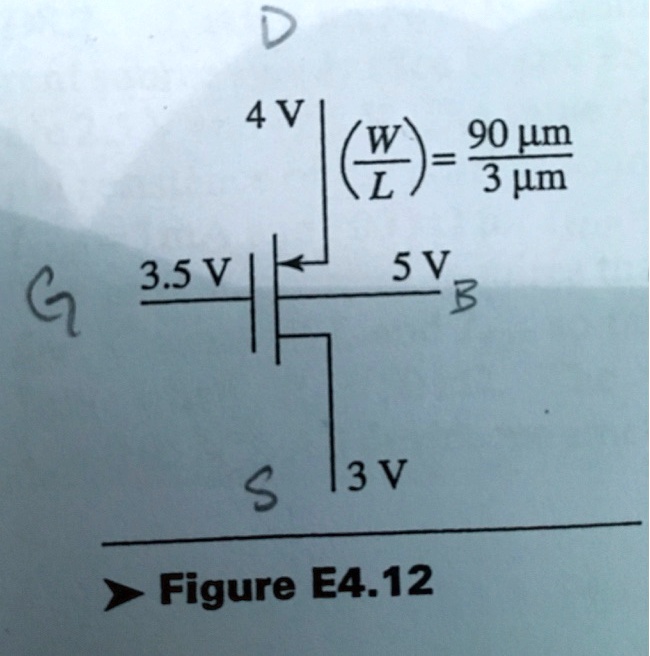 SOLVED: For the p-channel MOSFET with terminal voltages displayed ... SOLVED: For the p-channel MOSFET with terminal voltages displayed ...