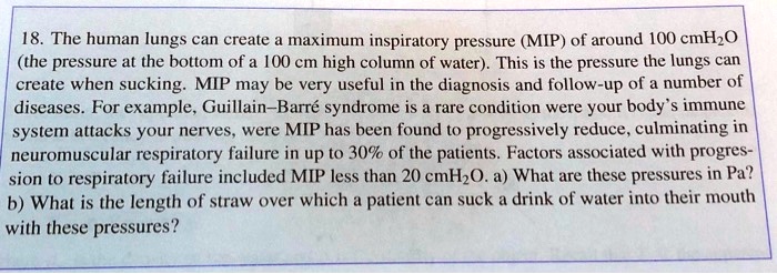 SOLVED: The pressure at the bottom of a 100 cm high column of water ...