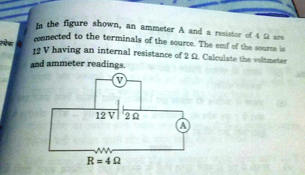 Solved Calculate The Ammeter And Voltmeter Reading