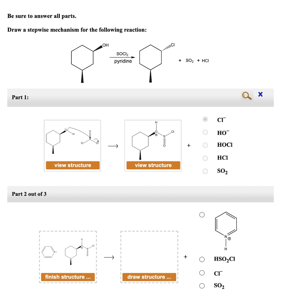 SOLVED: Be sure to answer all parts. Draw a stepwise mechanism for the following reaction: OH ...